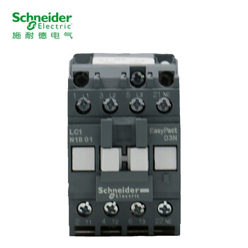 【施耐德电气EasyPact D3N】施耐德接触器220VAC线圈电压 EasyPact D3N 3P 18A 50Hz 辅助触点1闭/1NC LC1N1801M5N交流接触器【行情 报价 ...