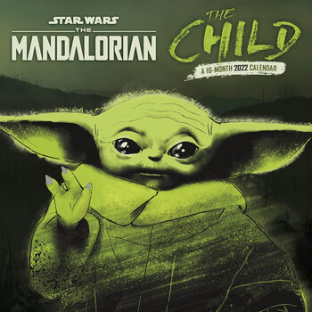 星球大战 曼达洛人 尤达宝宝挂历 2022年 格洛古 新年日历 英文原版 Star Wars: The Mandalorian The Child Wall Calendar