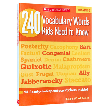 六年级孩子需要知道的240个单词词汇 240 Vocabulary Words Kids Need