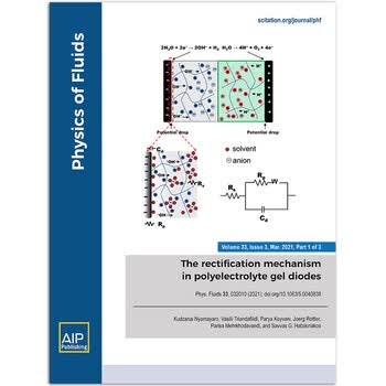 【单期可选】Physics of Fluids 美国流体物理学杂志 2020/21年月刊 2021年3月刊