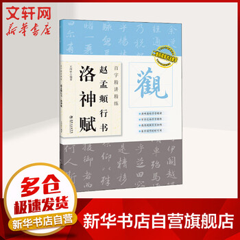 百字精讲精练 赵孟頫行书 洛神赋 图书