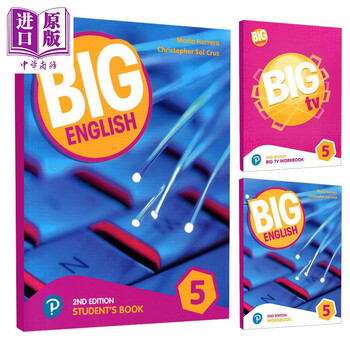 新版朗文培生new Big English 5级套装 学生书课本练习册第二版 美语剑桥考试 小学5年级少儿英语教辅 pearson