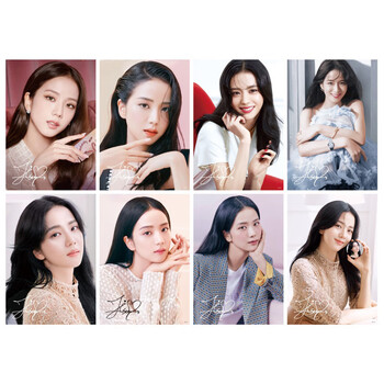 金智秀海报 全新写真JISOO周边墙贴墙纸壁纸高清挂画一套8张 3154款 其他产品