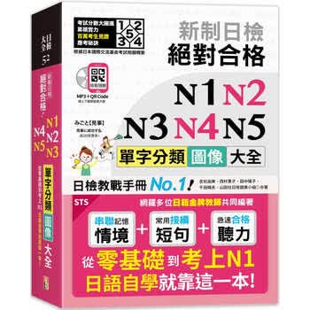 在途 吉松由美 新制日檢 合格 N1,N2,N3,N4,N5單字分類圖像大全—從零基礎到考上N1日語