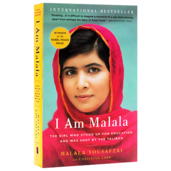 【瑕疵书】我是马拉拉 英文原版人物传记 I Am Malala 诺贝尔和平奖 课外阅读书籍