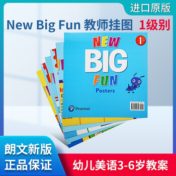 培生朗文出版社 新版Big Fun 1级别挂图 教师教学用具 教辅资源