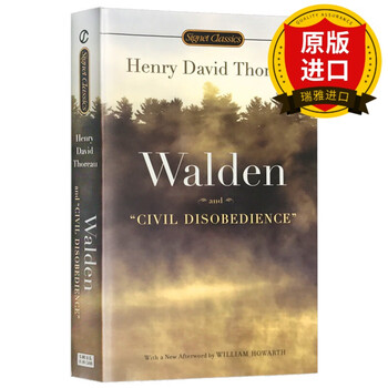 瓦尔登湖 英文原版 Walden and Civil Disobedience 及论公民的不服从义务