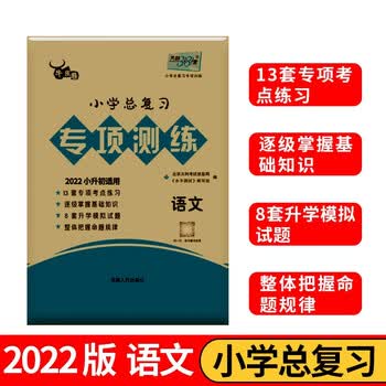天利38套 2022版 语文 小升初总复习专项测练 六年级小学毕业复习资料