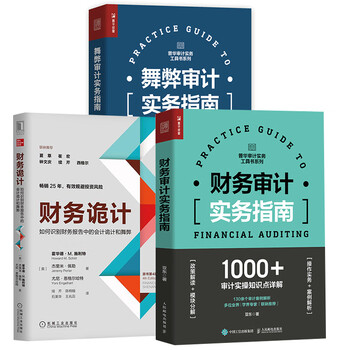 【全3册】舞弊审计实务指南财务诡计如何识别财务报告中的会计诡计和舞弊原书第4版财务审计实务指南会计