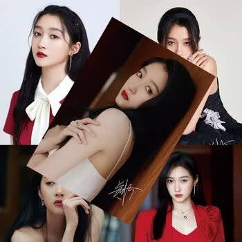 关晓彤单人写真关晓彤海报高清铜版纸杂志周边宿舍墙贴照片 关晓彤海报(8张随机)