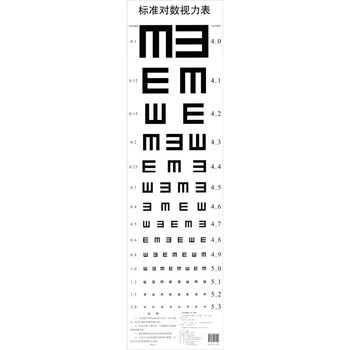 标准对数视力表 测眼视力表