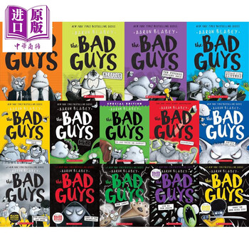 The Bad Guys 坏蛋联盟1-14册 我是大坏蛋 Aaron Blabey 儿童文学小说章节书 幽默冒险故事漫画书英文原版 7-12岁