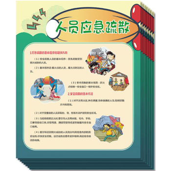 2022年安全月宣传单 人员应急疏散宣传单100张