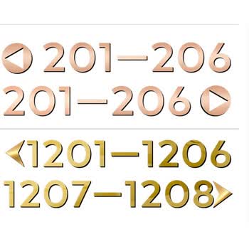 门牌号家用立体亚克力数字酒店门牌宾馆房间数字号码牌指示牌高档创意标识牌定制 任意字母三个