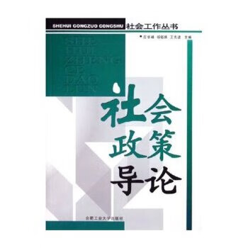 社会政策导论——社会工作丛书 庄华峰,杨钰侠,王先进  合肥工业大学出版社
