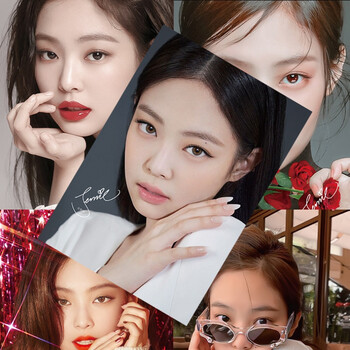 BLACKPINK海报 高清铜版纸8张 LISA金智秀金智妮朴彩英周边海报 金智妮 海报(8张随机)