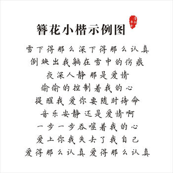 2021年公务员申论范文考试字帖国考公考练字成年行楷硬笔临摹钢笔 B31-簪花小楷-描红版本