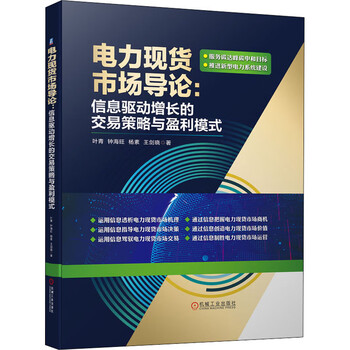 电力现货市场导论 信息驱动增长的交易策略与盈利模式 图书