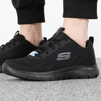 斯凯奇（SKECHERS）男鞋 2023夏季新款运动鞋健身训练透气跑步鞋舒适缓震轻便休闲鞋 232395-BBK 39.5【图片 价格 品牌 ...