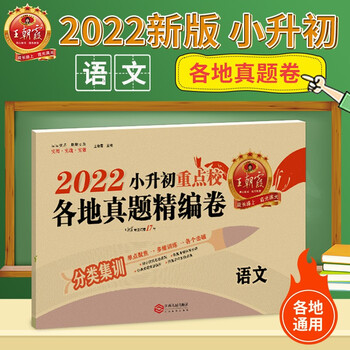 2022春新版小升初王朝霞小学升初中重点名校各地真题精编试卷六年级语文数套装英语专项分类训练小学六年级 各地真题-语文