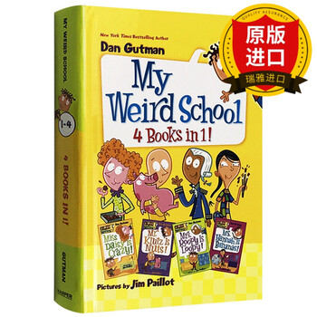 我的疯狂学校1-4册合集 英文原版 My Weird School 英文版儿童英语初级章节桥梁书