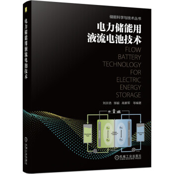 【新华正版】 电力储能用液流电池技术 刘宗浩，邹毅，高素军等 著 机械工业出版社