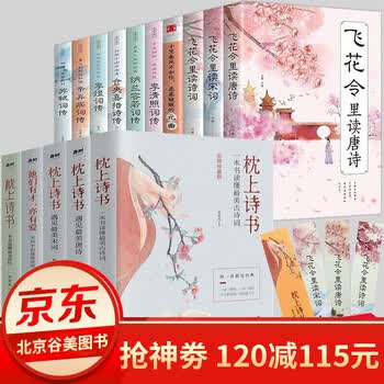 正版枕上诗书全套4册 古诗词大全唐诗宋词诗经鉴赏赏析飞花令里读诗词中国诗词大会遇见枕上书枕边诗书籍珍 全套15册枕上诗书