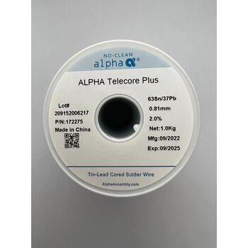 ALPHA爱法/阿尔法低温焊锡丝SN63/37 0.38-2.36MM 阿尔法0.81mm(1000g) SN63Pb3【图片 价格 品牌 ...