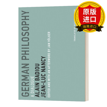 英文原版 German Philosophy 德国哲学 对话 阿兰·巴迪欧 英文版 进口英语原版书籍
