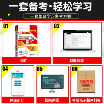 同等学力申请硕士备考2022年学士学位英语考试红宝书词汇 在职研究生硕士学位申硕考研英语水平考试单词