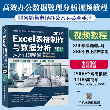 Excel表格制作与数据分析从入门到精通 wps教程书籍电脑办公软件应用函数公式透视表大全零基础自