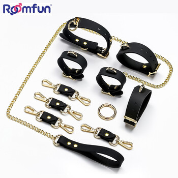 【ROOMFUN硅胶七件套ZW-087】房趣Roomfun 十字扣项圈套装 软硅胶手铐脚铐项圈床上捆绑束缚调教十字带 SM成人情趣性用品另类玩具ZW-087【行情 报价 价格 评测】-京东