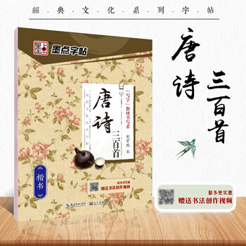 墨点字帖楷书练字高中小学儿童楷书字帖钢笔字帖成年古诗词练字帖大学生硬笔书法练字本大开本唐诗三百首荆霄鹏楷书字帖