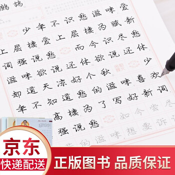 庞中华行书练字帖中学生练字成人字帖基础入门练字帖钢笔书法大学生字帖庞中华行书7000字帖宋词行书临摹