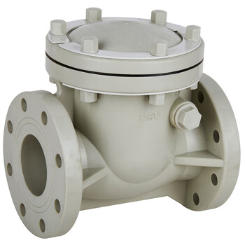 【典南DN15-DN300】典南 PPH法兰止回阀PPR旋启式卧式逆止阀耐酸碱单向阀全塑防腐H44F-10S DN25 【行情 报价 价格 评测】-京东