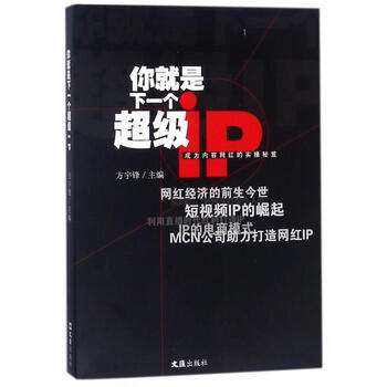 正版图书  你就是下一个超级IP 方宇锋 著 文汇出版社