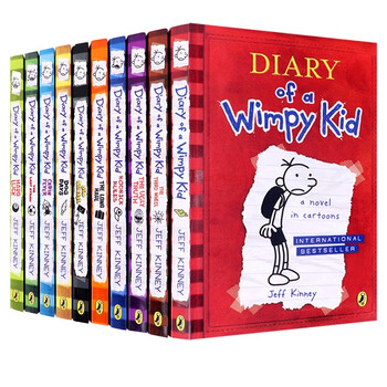 小屁孩日记Diary of a Wimpy Kid 1-10英文版10本套装