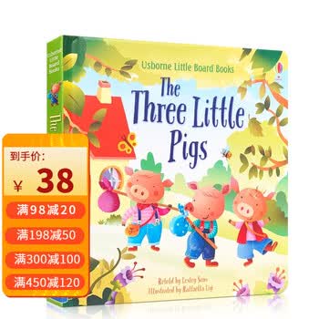 英文原版精装绘本 经典童话故事 The Three Little Pigs 三只小猪 Usborne