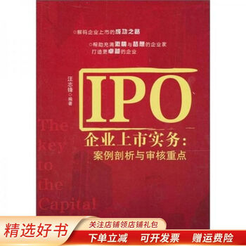 IPO企业上市实务：案例剖析与审核重点 汪志峰