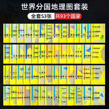 世界分国地理图地图 2020新版 双面内容防水乌克兰俄罗斯自然文化交通自然历史旅游等出国留学 乌克兰(单张)
