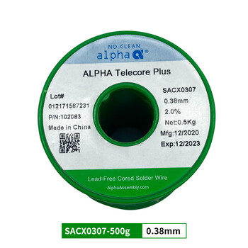 ALPHA阿尔法有铅焊锡丝63/37无铅环保爱尔法SACX0307 美国阿尔法无铅 0.38mm 0.5kg【图片 价格 品牌 报价】-京东