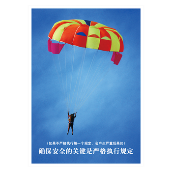 2022年安全生产月宣传画海报挂图展板企业文化安全文化宣传栏墙贴画NAH NAH04 确保安全的关键 100*70厘米 覆膜防水PP贴纸