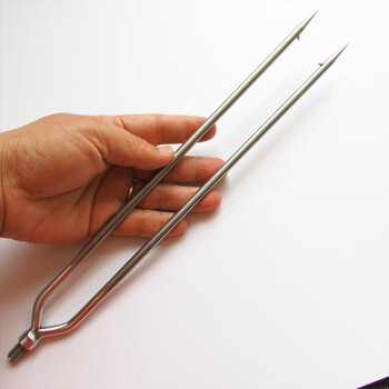 叉鱼多功能钢叉钓鱼加长神奇插头fishgig伸缩杆不锈钢 双齿叉长30厘米不带柄【图片 价格 品牌 报价】-京东