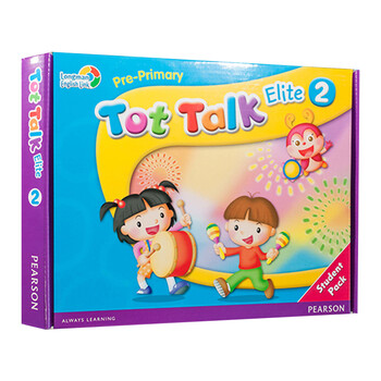 Tot Talk Pack 2朗文培生3-6岁幼儿英语教材 书本+练习册+3本绘本+dvd软件+手机端软件