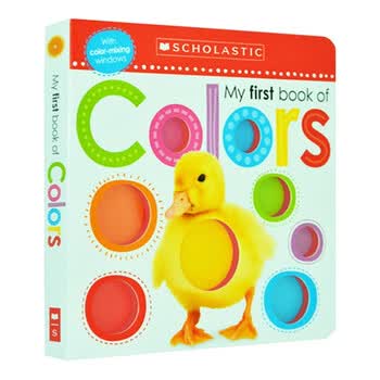 英文原版 My First Book of Colors 幼儿启蒙早教绘本 颜色认知 纸板书 Scholastic Early Learners 学乐小小读者系列
