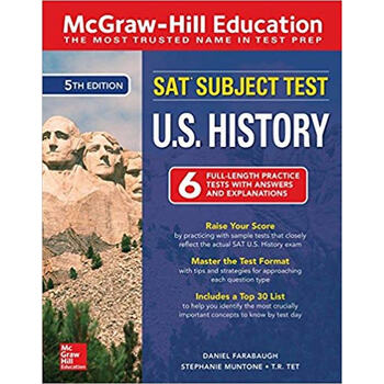 原版现货McGraw-Hill Education SAT Subject Test U.S. H