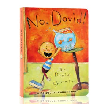 预售 大卫，不可以 英文原版 No, David! 纸板书 大卫香农 获奖名家绘本 David