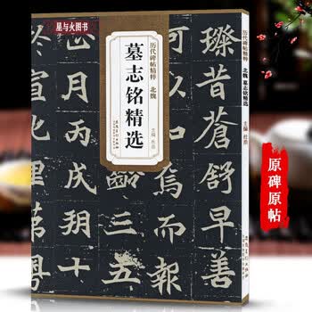 包邮！墓志铭精选 北魏 元桢 、李壁、董美人墓志铭 魏碑楷书书法毛笔字帖 附简体旁注 安徽美术出版社