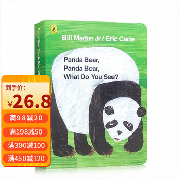英文原版进口 廖彩杏Panda Bear, Panda Bear, What Do You See