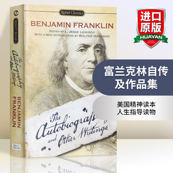 英文原版 富兰克林自传 The Autobiography and Other Writings